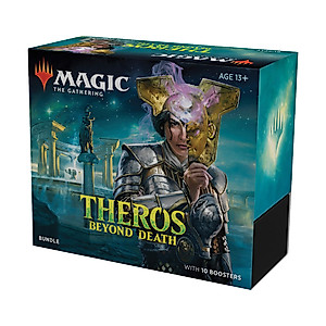 Magic The Gathering Theros Beyond Death Bundle | 10 Booster Packs (150 Cards) | Foil Lands | Accessories