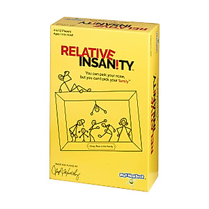 Relative Insanity, Card Games - Family Games Night, Kids Games, Laugh Till You Drop Card Games for Adults, Travel Games, Fun, Kid Games, Designed by Comedian Jeff Foxworthy, Multi-Player, Ages 14+