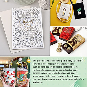 Gwybkq Cutting Mat for Cricut Explore One/Air/Air 2/Maker 8 Pack 12x12 Inch Standard Green Grip Adhesive Sticky Non-Slip Durable Mat Cut Mats Replacement Accessories