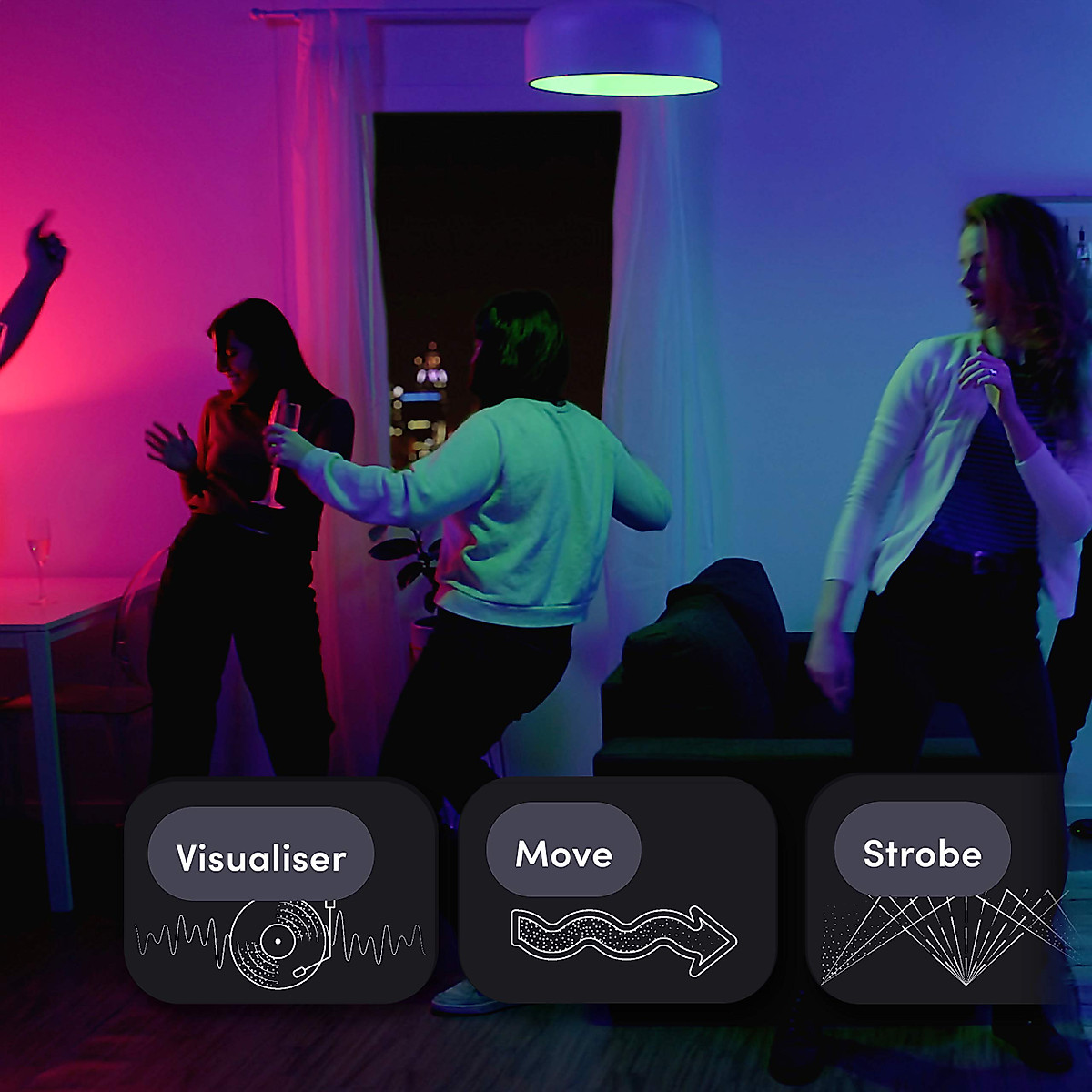 LIFX Color, A19 1100 lumens, Wi-Fi Smart LED Light Bulb, Billions of Colors and Whites, No bridge required, Works with Alexa, Hey Google, HomeKit and Siri, Multicolor