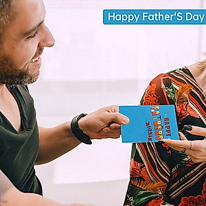 OWOXER Pop Up Fathers Day Card, Happy Funny Fathers Day Card From Daughter Husband Son Wife, Dad Birthday Card with Envelope.