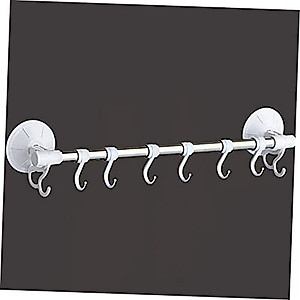 Hanging Rack 1PC Towel Rack Hand Towel Ring Towel Holder Bathroom Towel bar Towel Hanging Hook Hanging Rack Wall Towel Shelf Towel Hanger No Punching Cup White Towel Holder