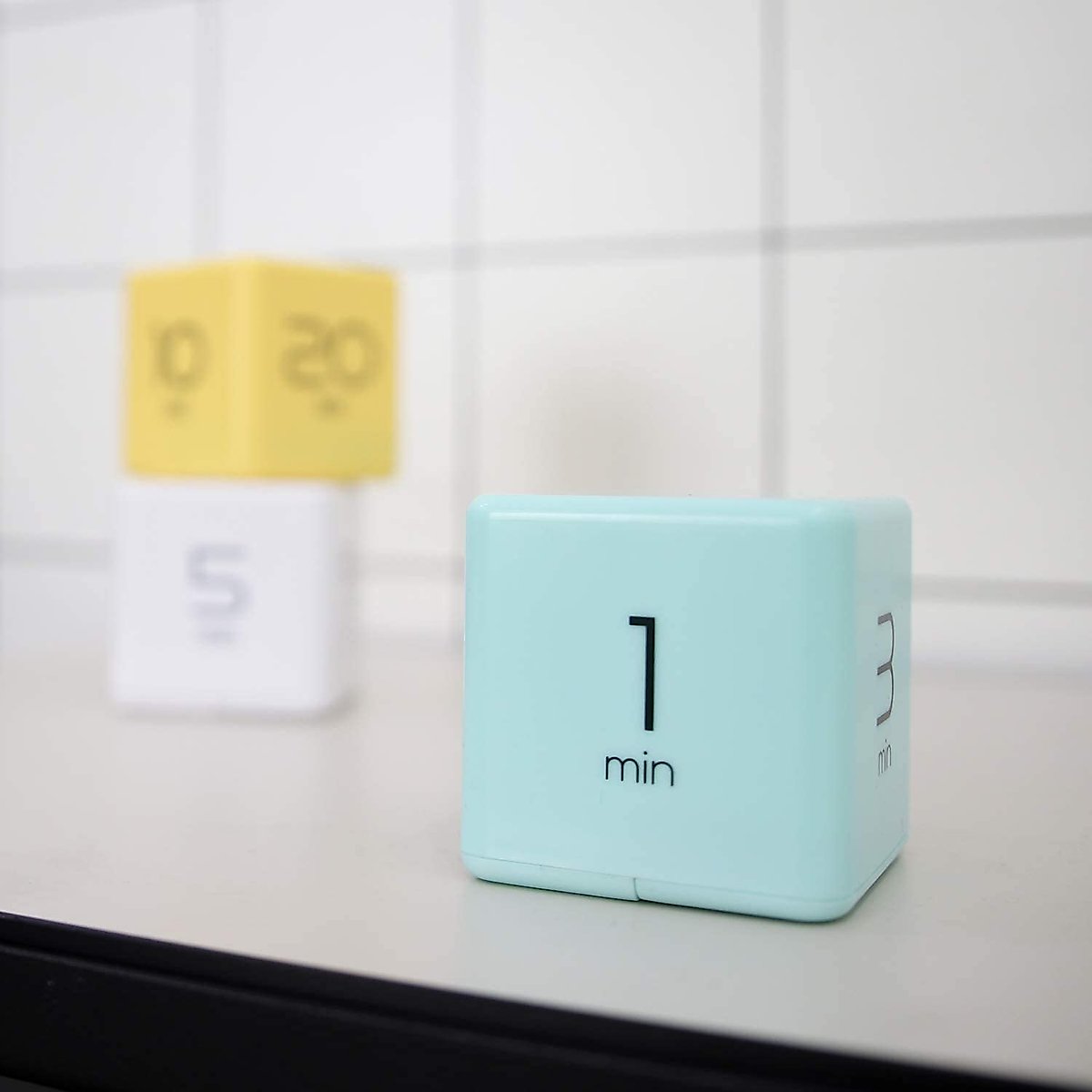 mooas Cube Timer Coral (10, 30, 50 and 60 Minutes) & Mint (1,3,5 and 10 Minutes) Bundle, Timer for Studying, Cooking, Workout, Kidstimer
