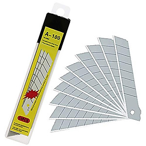 WEKOIL18mm Wide Snap-Off Blades 30-Pack, Carbon Steel Cutter Blades,Hobby Knife Blade Refill, Replacement Blades for Utility Knife