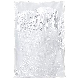 Holiday Joy - 20 Clear Tie-It-All Decoration Hangers - Secures Garlands, Lights, Decorations on Railings, Fences, Lamp Posts