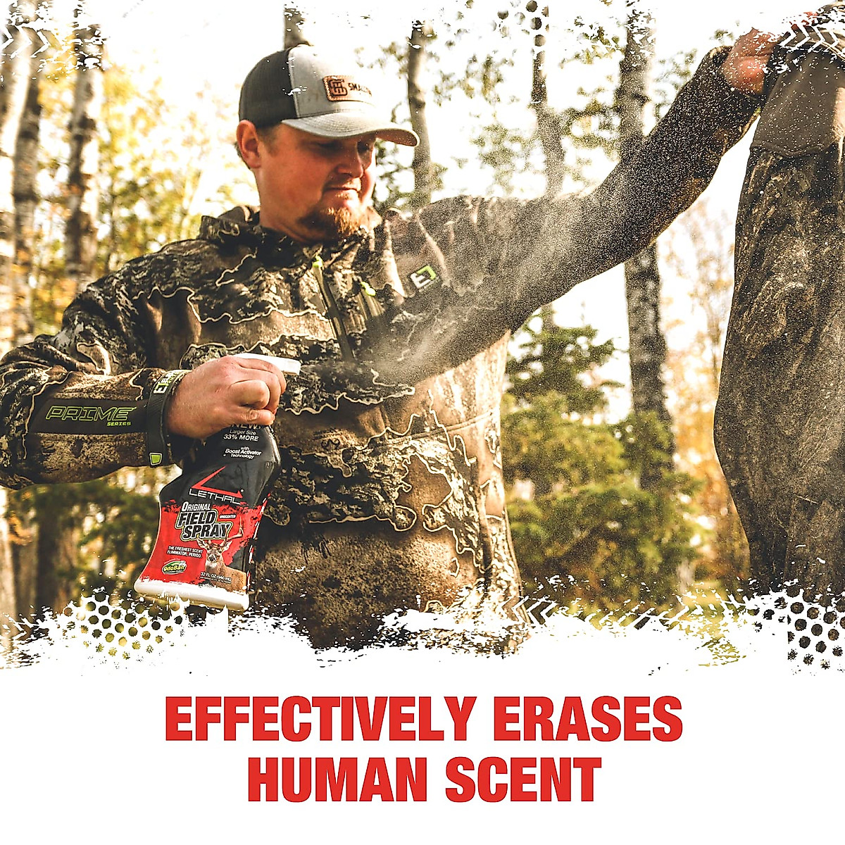 LETHAL Original Field Spray and Dirt x3 Field Spray Cover Scent Bundle, Human Scent Eliminating Agent for Hunting Clothes, Gear, and Equipment, 32 Ounce Spray Bottles, 1 of Each
