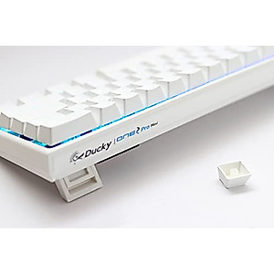 Ducky One 2 Mini Pro Pure White RGB LED 60% Double Shot PBT Mechanical Keyboard (Kailh Box Brown)
