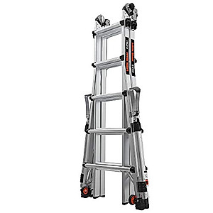 Little Giant Ladders, Epic, M22, 22 foot, Multi-Position Ladder, Aluminum, Type 1A, 300 lbs weight rating, (16822-818)