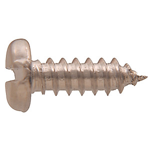 Hillman 1195 Aluminum Pan Head Slotted Sheet Metal Screw 8 x 1/2 in. 30-Pack