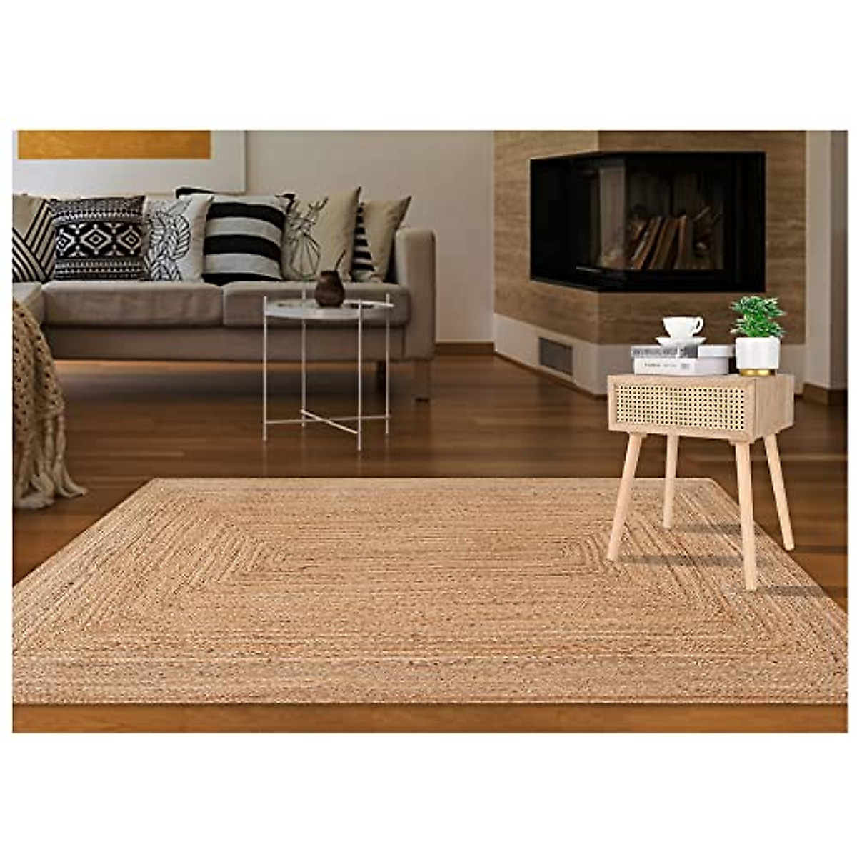 Jute Rug,Rag Rug,Rug, Rugs 4x6 ft,Jute Rug 4x6,Jute Entryway Rug,4x6 Rug,Area Rug, Area Rug 4x6,Braided Area Rug,Entry Rug,Natural Rug, Jute Braided Rugs 4x6 ft (48x72 inch) Natural