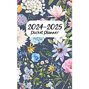 2024-2025 pocket planner: 2 Year Monthly Pocket Calendar (Junuary 2024 to December 2025) With Federal Holidays and Motivational Quotes