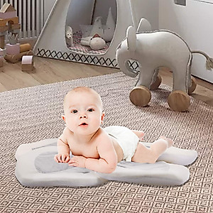 Baby Bath - Flower Baby Bath Pad Infant Bathtub Mat for Bathtub Tub Sink - Gray2