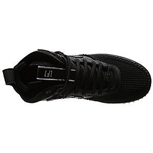 Nike Mens Lunar Force 1 Duckboot Black/Black/Metallic Silver/an Boot 10 Men US