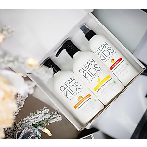 Clean Kids Naturally Bath Sets (Shampoo, Conditioner, & Detangler) EWG Verified