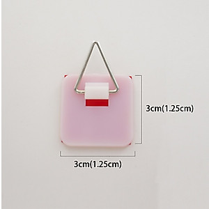 Artliving 1.25 Inch Invisible Adhesive Plate Hanger Set Vertical Plate Holders for The Wall (10 Pack)