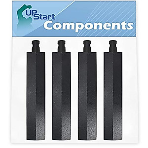 UpStart Components 4-Pack BBQ Gas Grill Tube Burner Replacement Parts for Beefeater 2-Burner - Compatible Barbeque Cast Iron Pipe Burners 15 3/4"