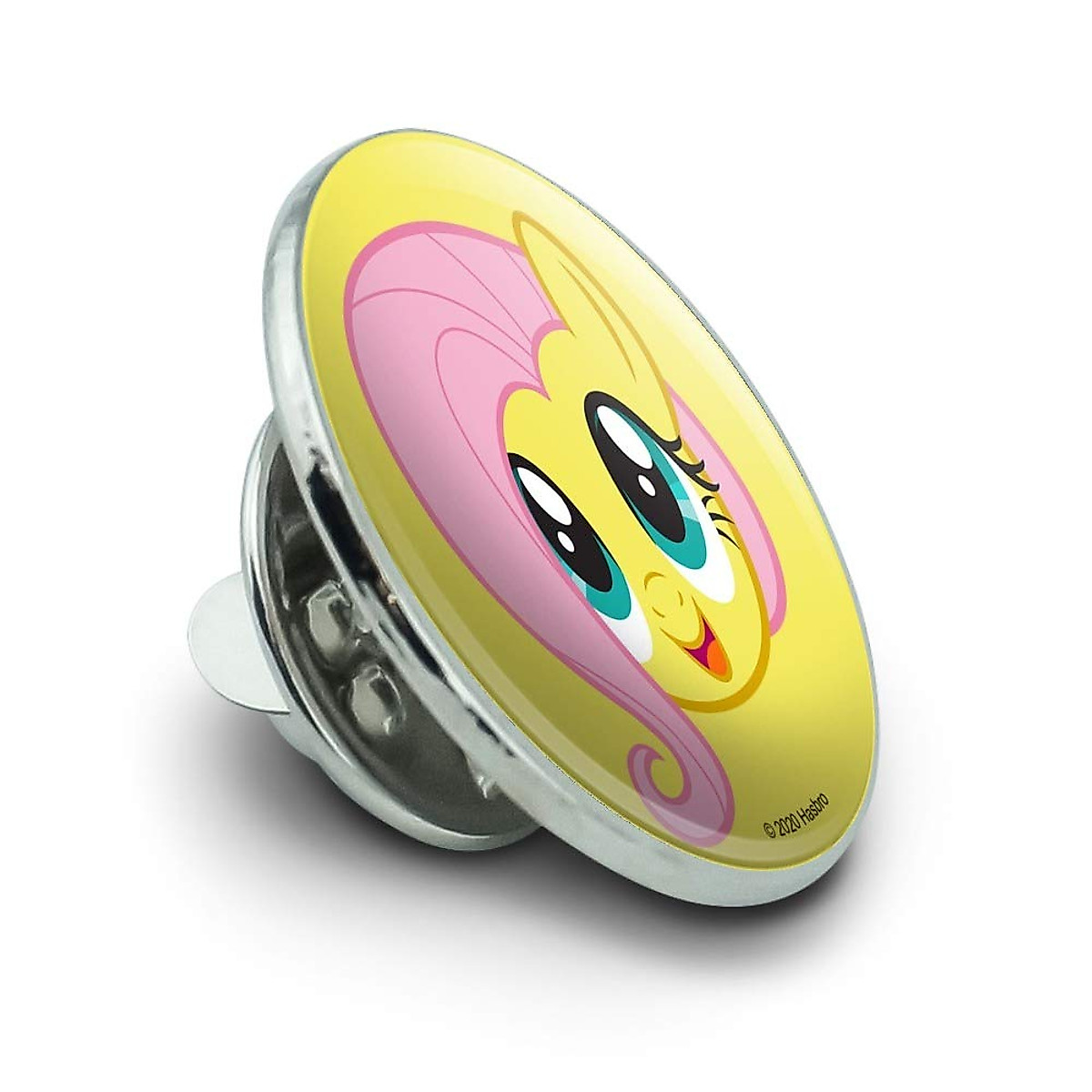 My Little Pony Fluttershy Face Metal 0.75" Lapel Hat Pin Tie Tack Pinback