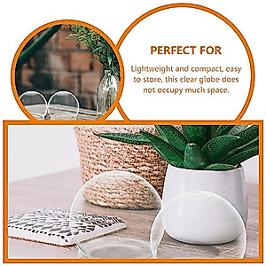 NOLITOY DIY Snow Globe 15pcs Clear Plastic Water Globe with Screw Off Cap Empty Fillable Globe Water Globe Jar Christmas Candy Jar for DIY Crafts Home Decoration Gifts