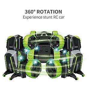 Nonorytloo Remote Control Car,RC Stunt Car Toy for Toddlers Rechargeable 360 degreeRotation Monster Trucks,Toys 2.4Ghz RC Crawlers Vehicle Birthday Gift Kids All Girls Childent Boys 4 5 6 7 8 9 10
