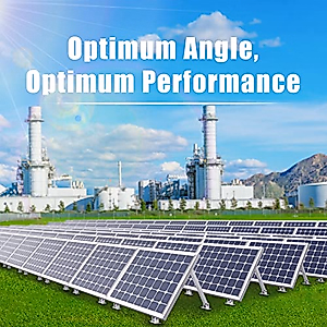 woefste Adjustable Solar Panel Mounting Brackets Stand Aluminum Alloy Tilt Mount Bracket Systems for Roof/Boat/Flat Surface Support 50W 70W 100W 150W 200W 300W 400W Panels, 1 Set