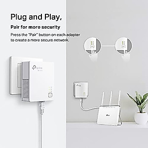 TP-Link Powerline Ethernet Adapter Starter Kit - AV1000 Gigabit Port, Plug&Play, Ethernet Over Power, Nano Size, Ideal for Smart TV, Online Gaming, Wired Connection Only (TL-PA7017 KIT)