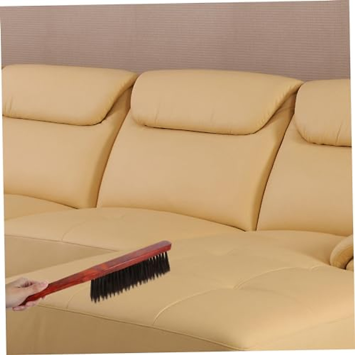 OKUMEYR Long Handle Bed Brush Car Cleaning Hand Brush Home Cleaning Brushes Cleaning Brush Whisk Broom Hand Broom Dust Remover Brush Dust Broom Small Broom Handheld Broom Wood Brown