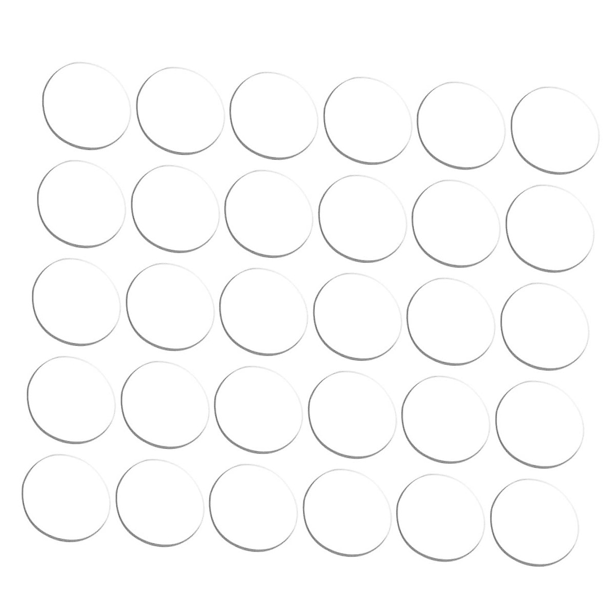 Cabilock 30pcs Gasket Furniture Protectors Leg Protectors for Chairs Table Leg Pads Bumper Protective Pads Furniture Protect Pads Furniture Gripper Clear Desk Protector Transparent Rubber