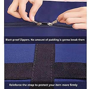 Heavy Duty Storage Bags Extra Large Bags for Moving/Carring/Travelling, Oversized Storage Bag Organizer with Zippers and Handles, Reusable Clothes Storage Space Saving Moving Supplies Tote, 2 Pack