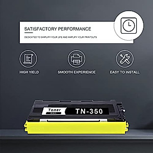 DRAWN TN-350 Toner Cartridge Compatible TN350 Toner Replacement for Brother DCP-7010 7020 7025 MFC-7220 7225 7820 7420 7820N HL-2040 2040N 2070N 2030 2040R Printer, 1-Pack Black