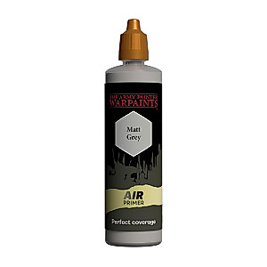 The Army Painter Warpaints Air Air Primer Matt Grey 18ml Acrylic Paint for Airbrush, Wargaming and Modelling