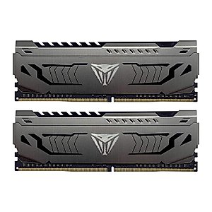 Patriot Viper Steel DDR4 RAM 32GB (2X16GB) 3200MHz CL16 1.35v UDIMM Desktop Gaming Memory Kit Compatible with XMP - PVS432G320C6K