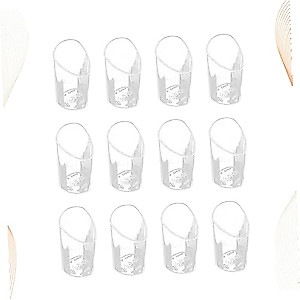 SWOOMEY 25pcs fruit containers clear cake containers clear cups disposable individual cheesecake cups clear dessert pots party Treat Cups plastic cup mousse cup dessert bowl food soup cup