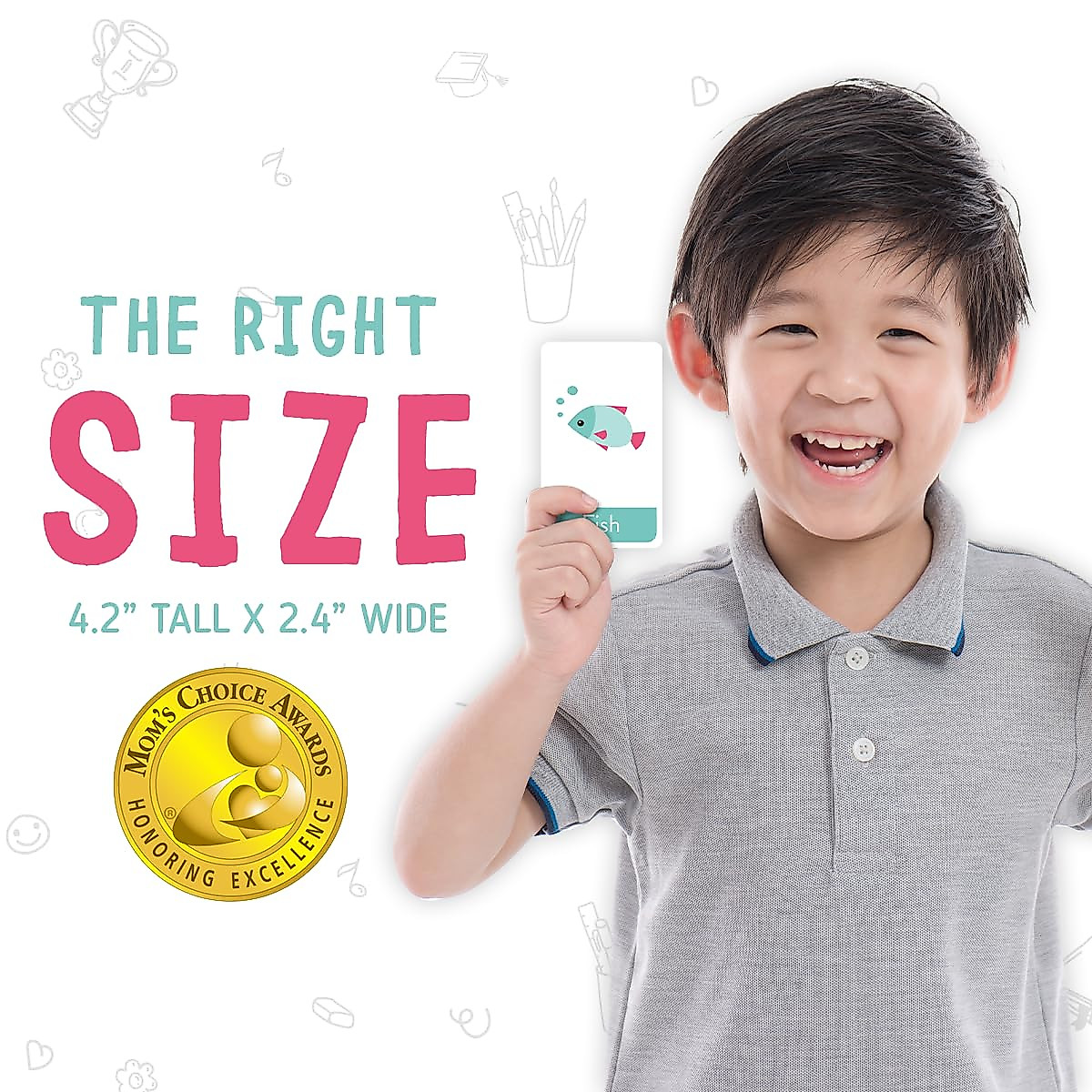 merka Toddler Flash Cards Alphabet, Double-sided Flash Cards for Toddlers 1-4 Years, Set of 64 Letters, Colors, Shapes and Numbers, Learning Toy Educational Preschool Toddler Flashcards