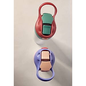 2 pack 12oz sublimation toddler tumblers (Pink/green and pink/purple lids)