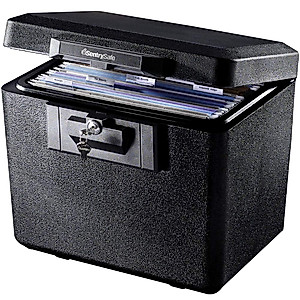 SentrySafe Fireproof Safe Box with Key Lock, Safe for Files and Documents, 0.61 Cubic Feet, 13.6 x 15.3 x 12.1 inches, 1170