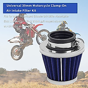 LCGLY 2PCS 39mm Universal Air Filter For GY6 Moped Scooter Dirt Bike Motorcycle 50cc 110cc 125cc 150cc 200cc Moped scooter atv dirt bike pocket bike ATV , honda CB250 CB250N CB250R CB250S CB400 CB400N