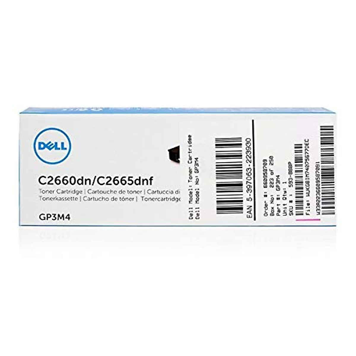 Dell GP3M4 Magenta Toner Cartridge, 1200 Yield, 1 Size