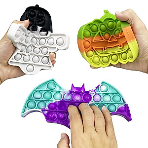 JoFAN 3 Pack Easter Fidget Sensory Pop Toys for Kids Boys Girls Toddlers Easter Basket Stuffers Stress Relief Gifts Party Favors