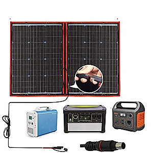 SolarEnz SAE Solar Connector and to DC8mm Adapter Cable Perfectly Compatible with Explorer 160 240 500 1000 and GZ Portable Backup Power Station Solar Generator Portable Solar Panel