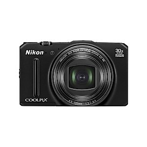 Nikon COOLPIX S9700 16.0 MP Wi-Fi Digital Camera with 30x Zoom NIKKOR Lens, GPS, and Full HD 1080p Video (Black) (Renewed)
