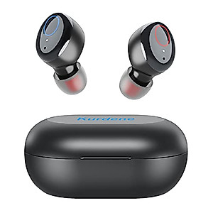 kurdene Bluetooth Wireless Earbuds, S8 Deep Bass Sound 38H Playtime IPX8 Waterproof Earphones Call Clear with Microphone in-Ear Bluetooth Headphones Comfortable for iPhone, Android