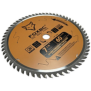 FOXBC 7-1/4" Circular Saw Blade 60-Tooth Replacement for Freud Diablo D0760A D0760X, DeWalt DWA171460 Ultra Fine Finish Circular Saw Blade