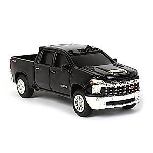 Truck 1/64 2020 Chevy Silverado LTZ, Black, Collect N Play by ERTL 47167-1
