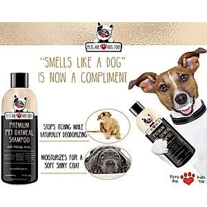 Pet Oatmeal Anti-Itch Shampoo & Conditioner in One! Smelly Puppy Dog & Cat Wash! Relief for Allergies, Itchy, Dry, Irritated Skin!! Smells Amazing! (1 btl)