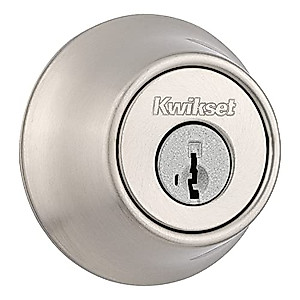Kwikset 660 Single Cylinder Deadbolt with SmartKey Security, Satin Nickel Finish