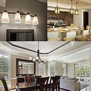 HOMOSUM E26 Frosted LED Edison Bulbs, 6W Equivalent 60W,600LM,AC120V, Soft White 3000K,ST58 Dimmable Antique LED Filament Bulbs with 90+ CRI, Pack of 6 (6W=60W Soft White)