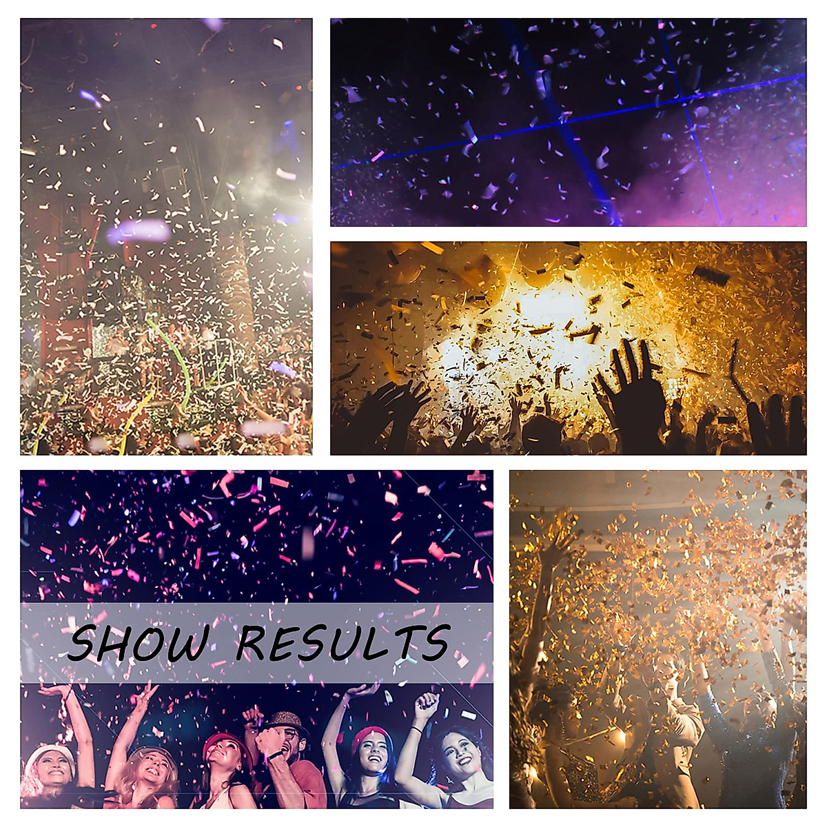 Epidioxi Confetti Launcher Professional confetti shooter wireless remote for Special Event, Parties, Club, Wedding, Concerts (without lights)
