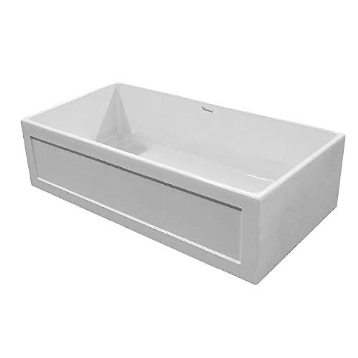 Whitehaus Collection WHPLCON3319-WHITE Reversible Series Kitchen Sink, 33 inch, White