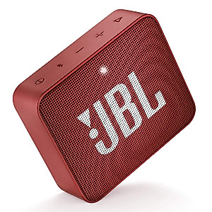 JBL GO 2 Portable Bluetooth Waterproof Speaker (Red) (Renewed)