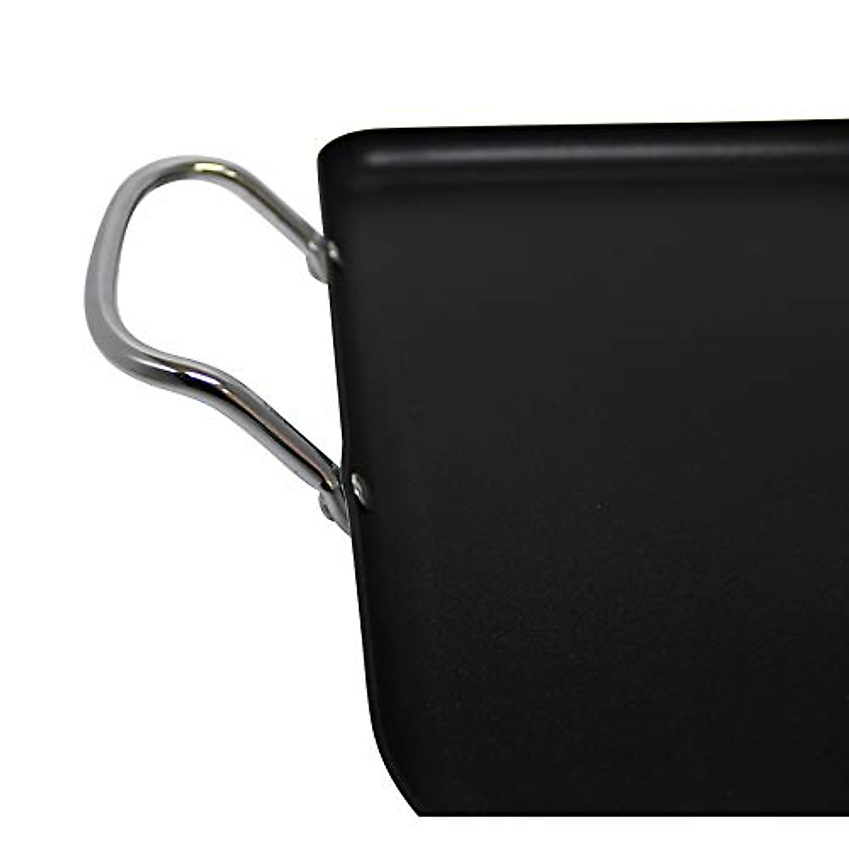 Imusa USA Nonstick Stovetop Double Burner Griddle with Metal Handles, 17-Inch, Black